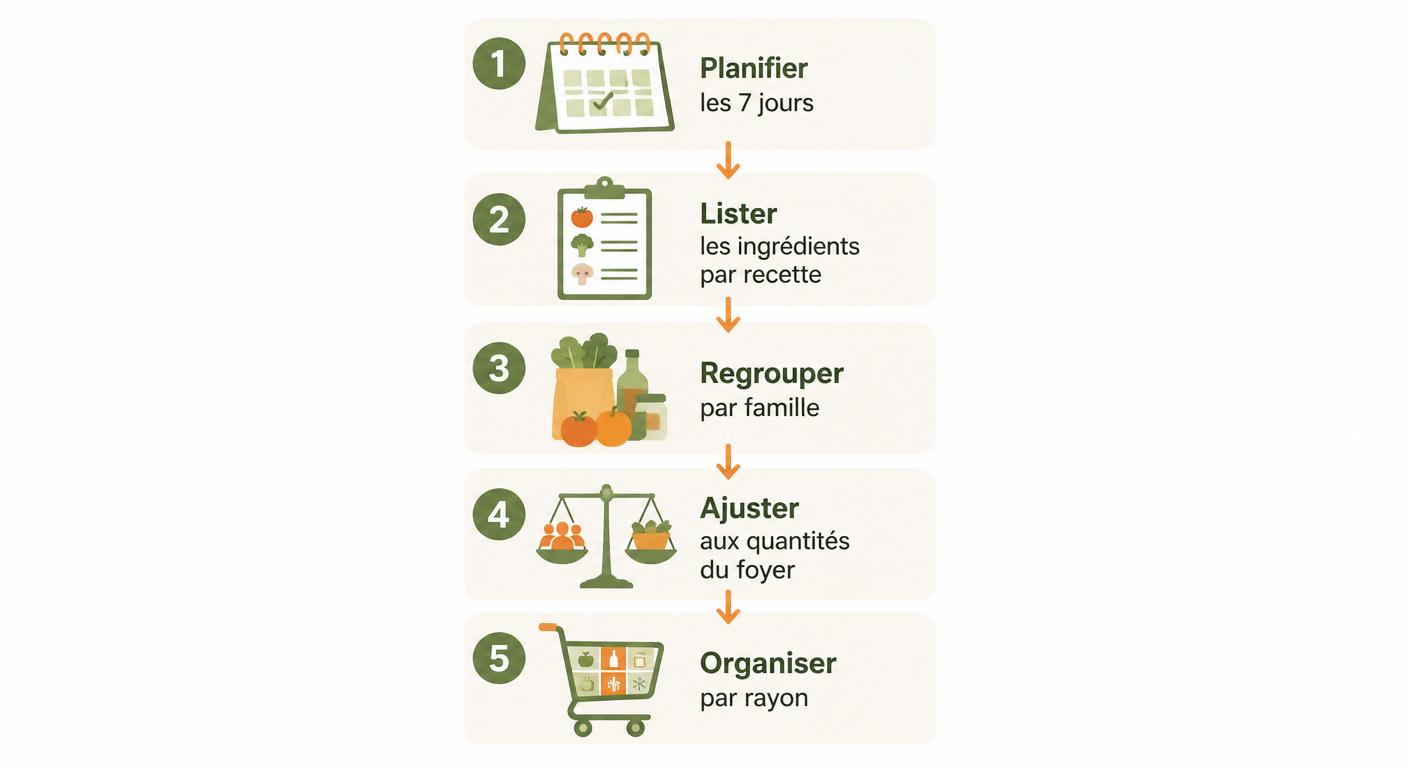 Liste de courses équilibrée PDF gratuite à imprimer